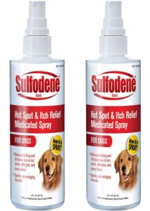 sulfodene medicated hot spot & itch relief spray for dogs, 8 oz - 2 pack