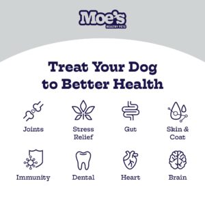 Moe’s Allergy and Immune Support for Dogs-Supports Anti-Itch, Seasonal Allergies & Immunity-Omega 3 Wild Alaskan Salmon Fish Oil - Dog Allergy Treatment, Skin Health- Made in USA- 90 Chews (Chicken)