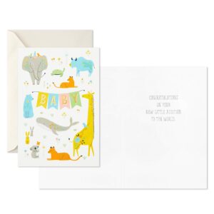 Hallmark Baby Shower Cards for New Parents (12 Cards with Envelopes) Welcome New Baby, Congratulations, Gender Reveal