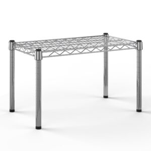 regal altair 14''w x 24''l x 14''h chrome plated wire dunnage rack | off the floor storage