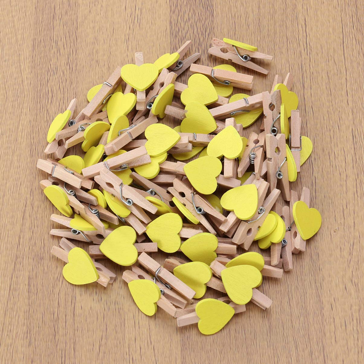 50pcs Love Clip Love Photo Clip Photo Mini Clip Photo Clip Love Photo Wood Clip