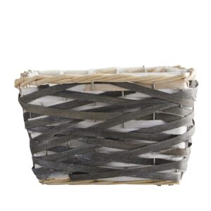 47th & main square bamboo basket set, medium, dual color