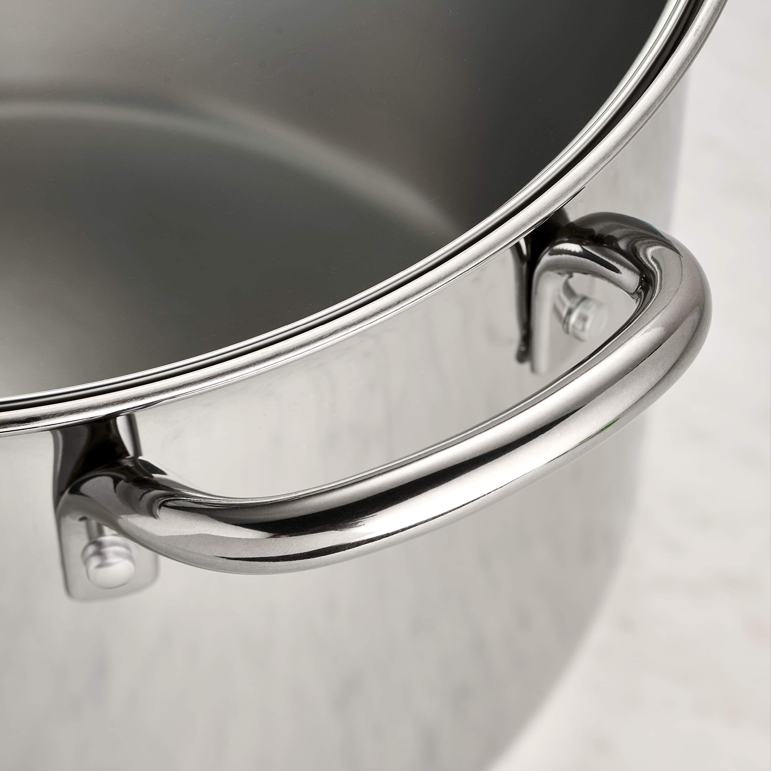 Tramontina Covered Stock Pot Stainless Steel 16 Qt, 80104/120DS