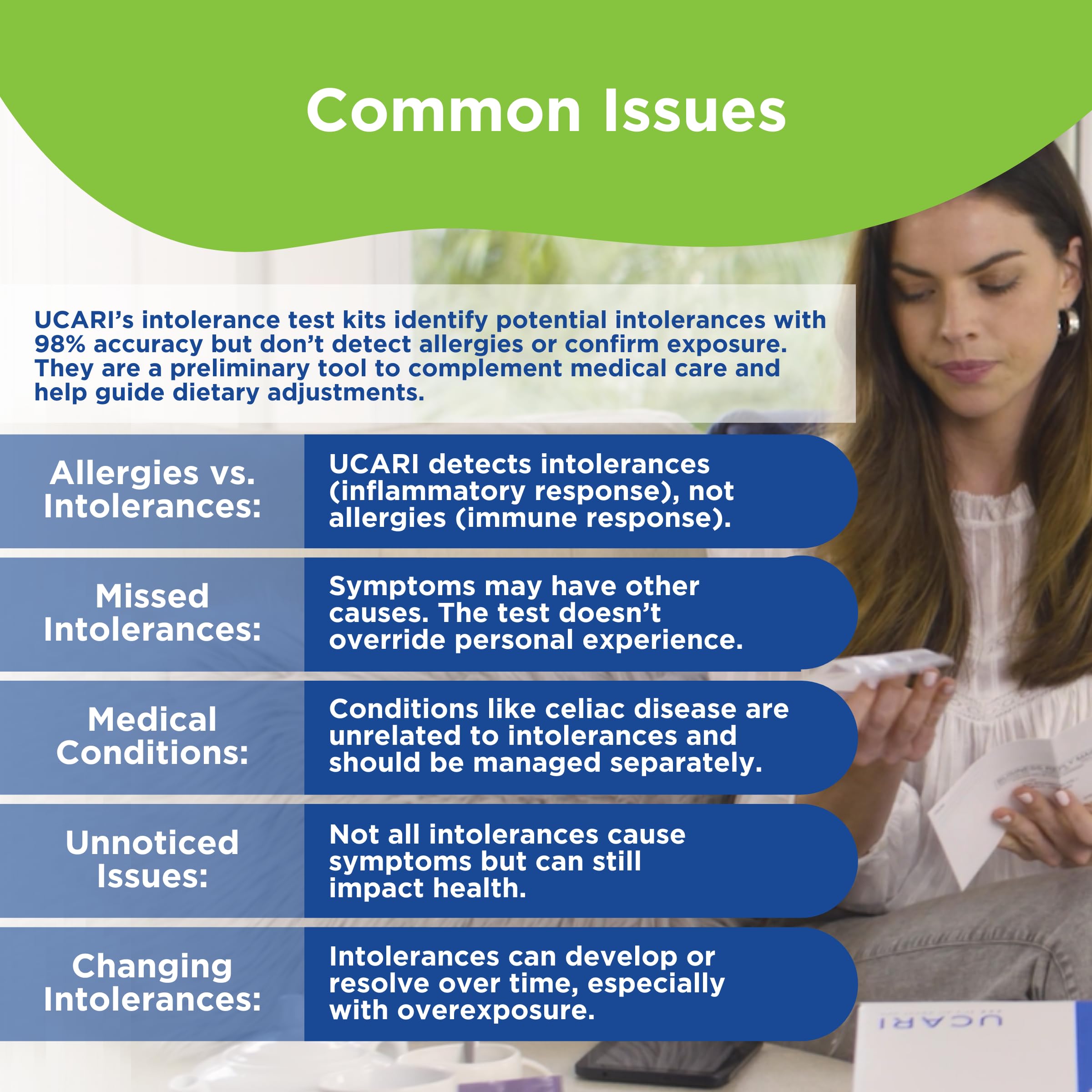 UCARI Sensitivity Test for Humans | Screens for 1500+ Intolerances | Food & Environment Analysis | Non Invasive Home Test Hair Sample Method | Results in 48 Hours | Adults & Kids