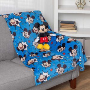 Northwest Mickey Mouse Comic Pop Character Hugger Pillow & Silk Touch Throw Blanket Set, 40" x 50"