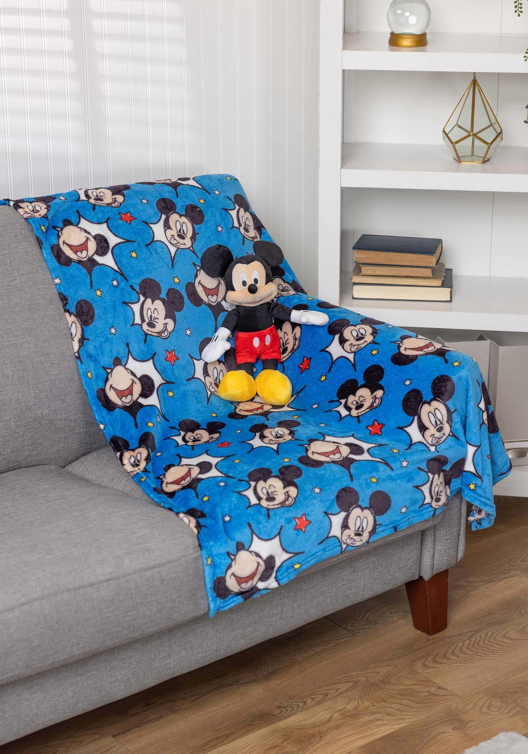 Northwest Mickey Mouse Comic Pop Character Hugger Pillow & Silk Touch Throw Blanket Set, 40" x 50"