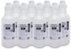 isopropyl alcohol 70% - 8 x 1000 ml (more than 2 gallons) usp grade ipa 70 percent - made in the usa