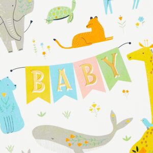 Hallmark Baby Shower Cards for New Parents (12 Cards with Envelopes) Welcome New Baby, Congratulations, Gender Reveal