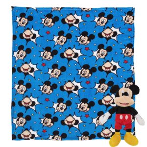 northwest mickey mouse comic pop character hugger pillow & silk touch throw blanket set, 40" x 50"