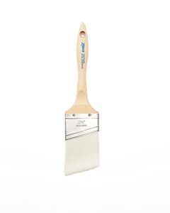 zibra angled paint brush for painting trim, walls, and doors, 2.5-inch, white, pro grade for all paints and stains