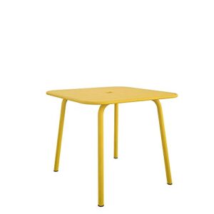 novogratz poolside gossip collection, june square dining table, yellow