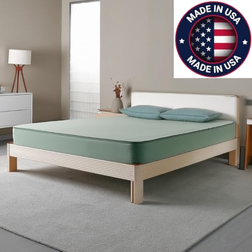 Mielmoon The Original Medical Waterproof Mattress Vinyl Double Sided Tight top USA,Adaptive Foam & Pressure Relief - Orthopedic Mattress-Any Age Any Purpose Cooling Firm (5", Queen)