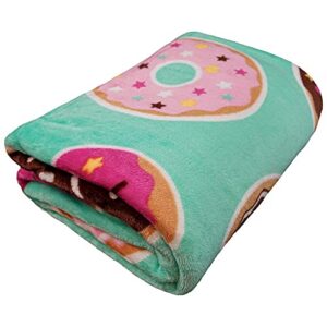 Infinity Republic - Donut Day Dreams Super Plush Blanket - Perfect for Gifts, Kids, Teens, & More!