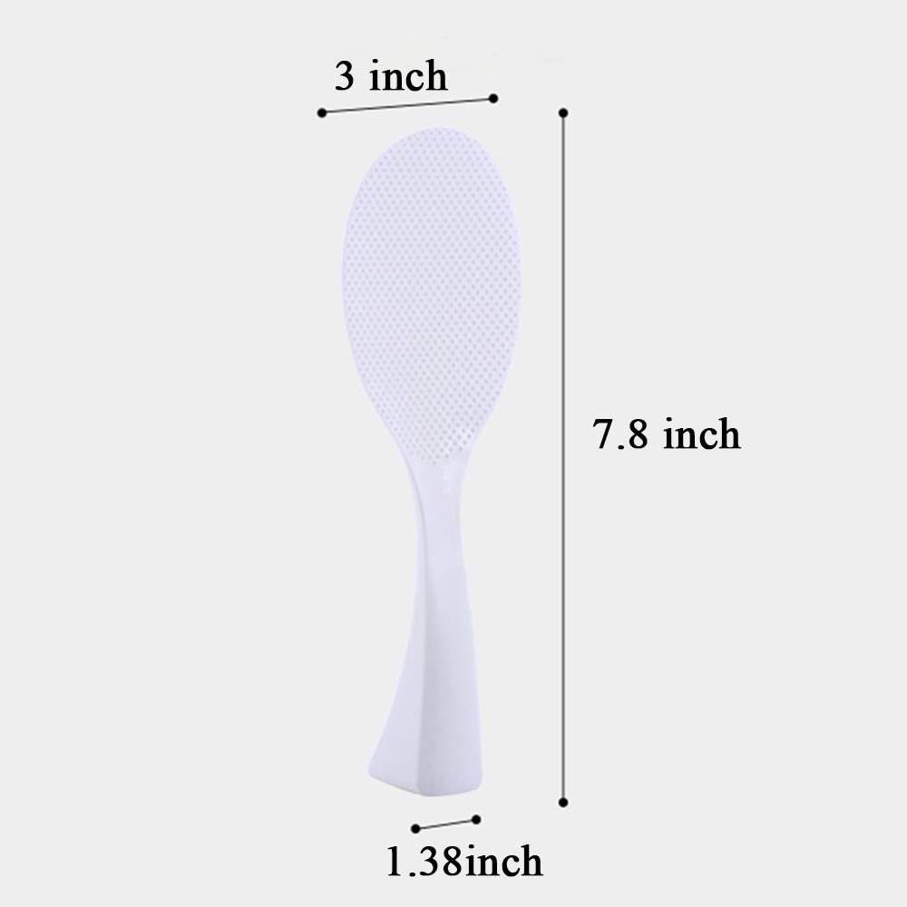 2 Pack Non Stick Rice Scooper Standing Rice Spoon Paddle, Professional Rice Potato Server Spatula