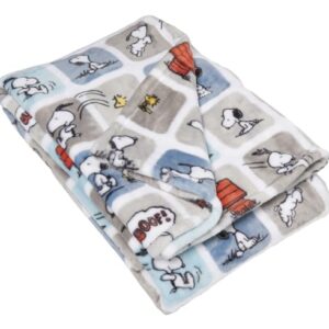 Peanuts Gang Snoopy & Woodstock Velvet Soft Throw Blanket by Berkshire Blanket & Home Co. | 50" x 70"