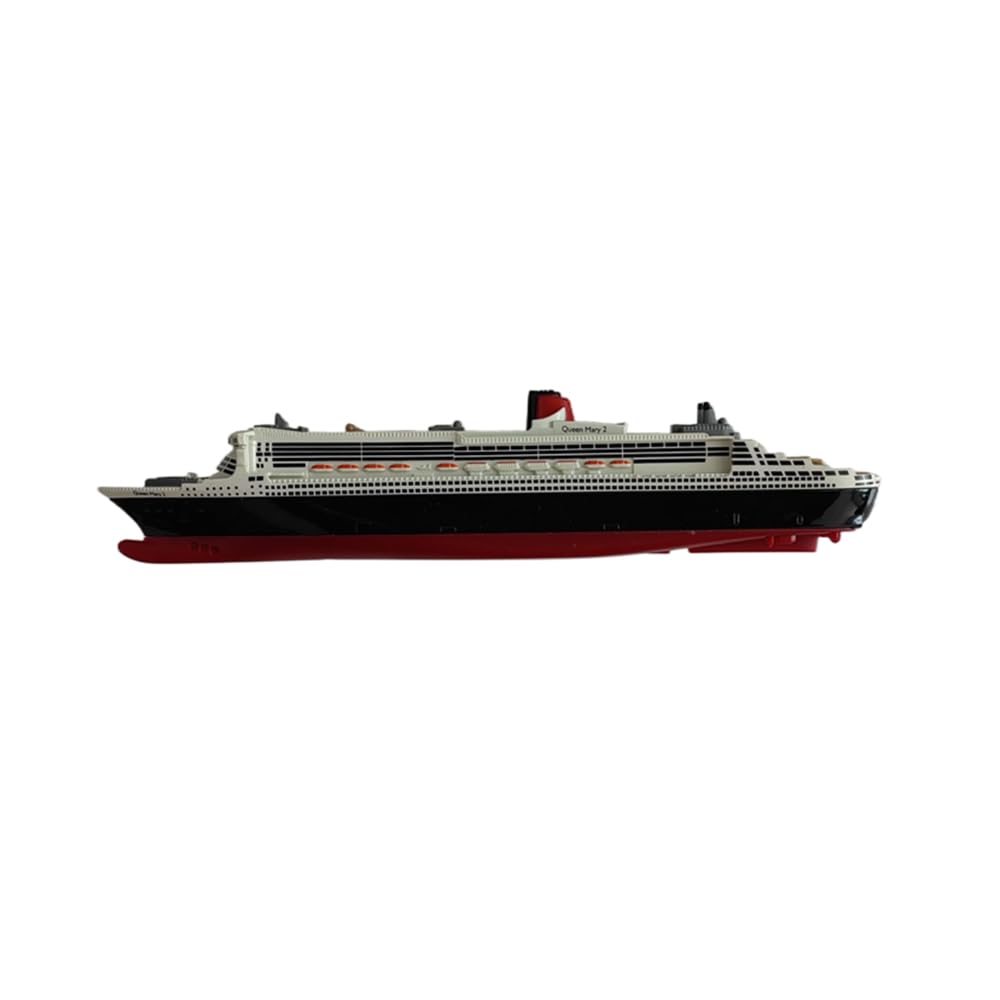 Lllunimon 1/1400 Queen Mary II Ship Model Alloy Cruise Ship Models for Collection Ornaments Toy Gifts