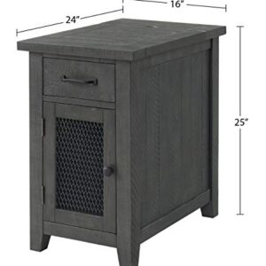 Martin Svensson Home Rustic Chairside Table, Grey