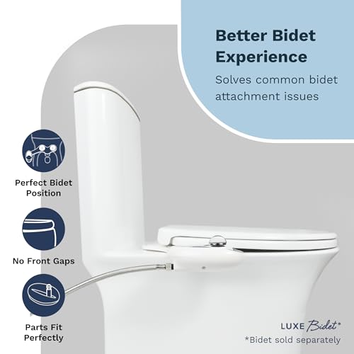 LUXE Bidet NEO 120 Blue and Elongated Toilet Seat Bundle