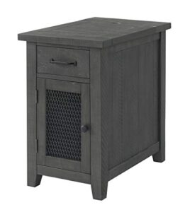 martin svensson home rustic chairside table, grey