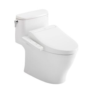 toto® washlet®+ nexus® 1g® one-piece elongated 1.0 gpf toilet and washlet c2 bidet seat, cotton white - mw6423074cufg#01