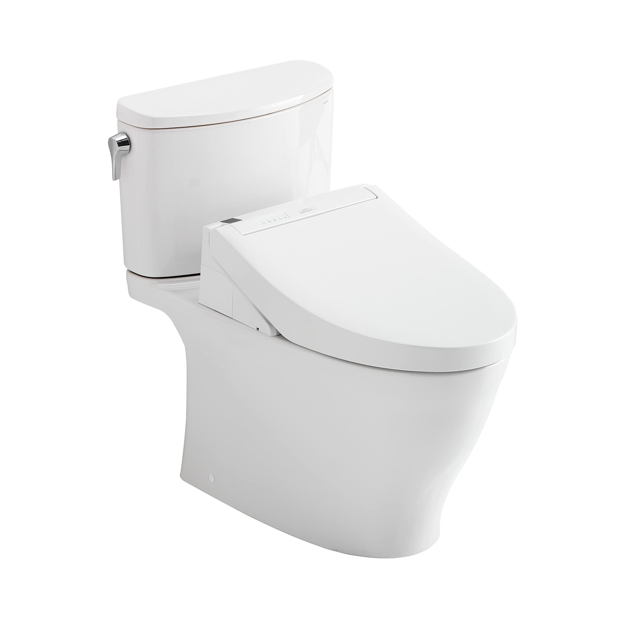 TOTO WASHLET+ Nexus Two-Piece Elongated 1.28 GPF Toilet with C5 Bidet Seat, Cotton White - MW4423084CEFG#01