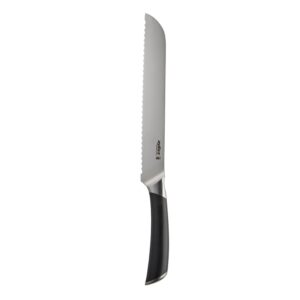 zyliss comfort pro bread knife - full tang bread knife - ice hardened stainless steel kitchen knife - crumble-free kitchen cutlery - black/stainless steel - 8 inches