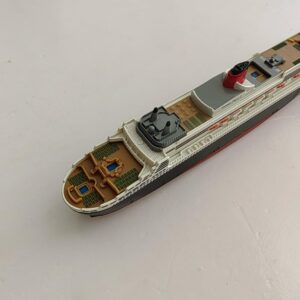 Lllunimon 1/1400 Queen Mary II Ship Model Alloy Cruise Ship Models for Collection Ornaments Toy Gifts