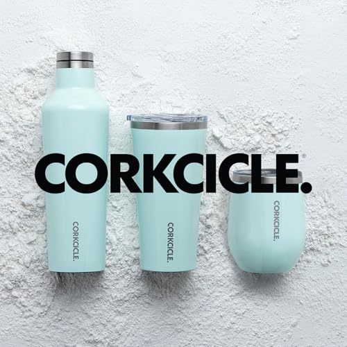 Corkcicle Tumbler Rifle Paper Co. Triple Insulated Stainless Steel Travel Mug, BPA Free, Keeps Beverages Cold for 9 Hours and Hot for 3 Hours, 16 oz, Hydrangea