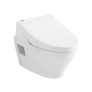 toto washlet+ ep wall-hung elongated toilet and washlet c5 bidet seat and duofit in-wall 0.9 and 1.28 gpf dual-flush tank system, matte silver - cwt4283084cmfg#ms