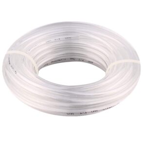 junzhida pneumatic tubing pipe 1/4" od clear air compressor pu line hose tube for water fluid transfer 10meter 32.8ft