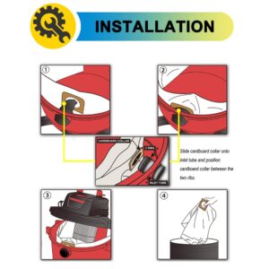 SpaceTent 6 Pack CMXZVBE38735 Shop Vac Bags for Crtaftsman 12 Gallon vacs, CMXEVBE17594 Bags, Fine Dust Bags. Part# 38735 9-38735 CMXZVBE38735.