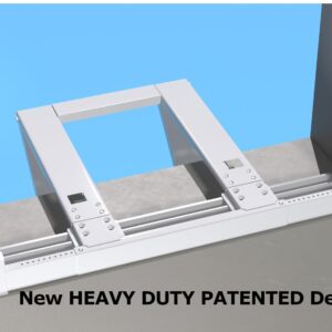 Alpine Hardware American Owned Drillless Drill-Less Window Air Conditioner & Heat Pump Bracket - Window AC Support - Supports Air Conditioners Well Over 200 lbs. - Patented Design No Drilling Model