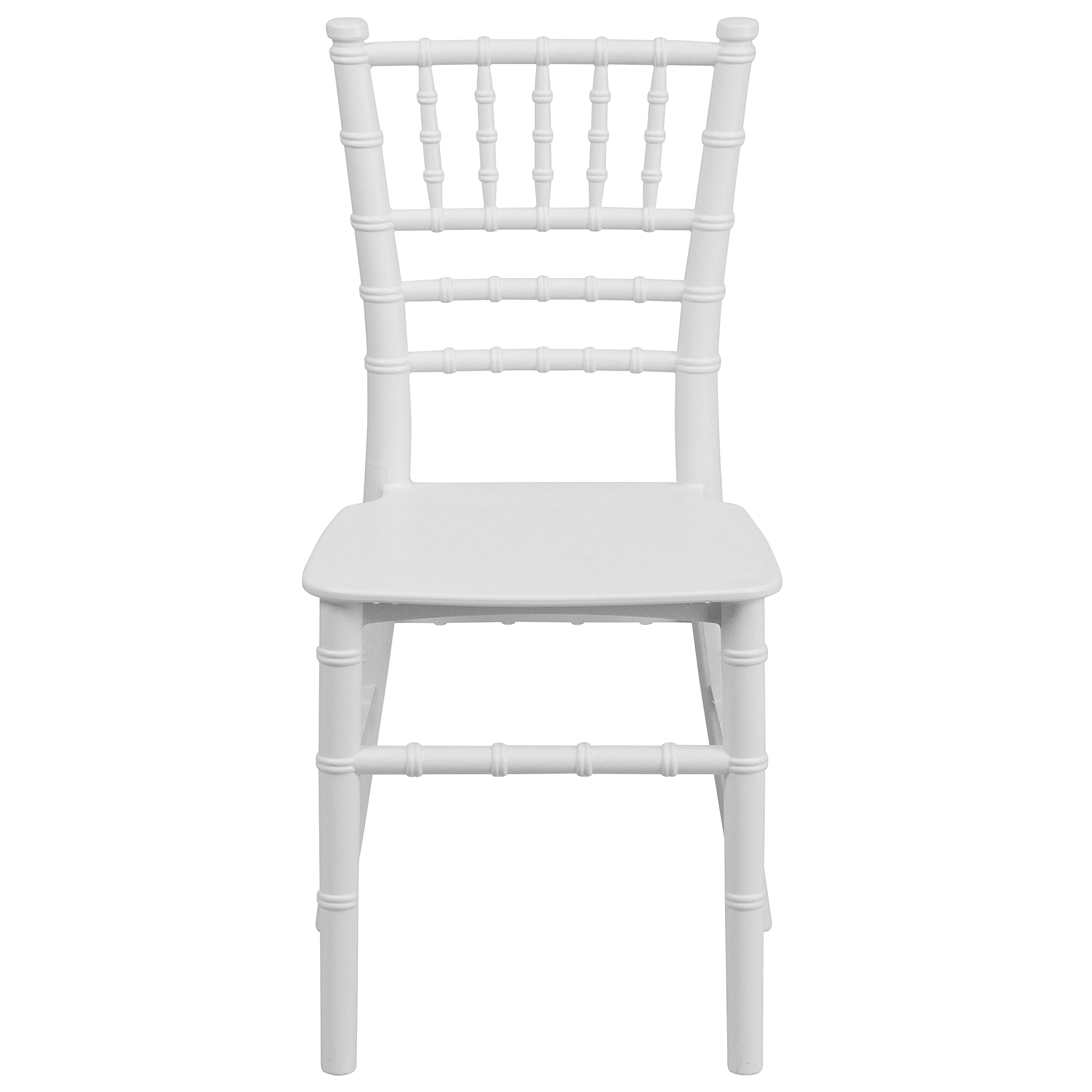 BizChair 10 Pack Child’s White Resin Party and Event Chiavari Chair for Commercial & Residential Use