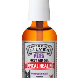 Sovereign Silver First Aid Gel for Pets - Topical Healing for Dogs and Cats, 2oz Pump Gel