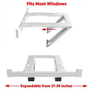 Alpine Hardware American Owned Drillless Drill-Less Window Air Conditioner & Heat Pump Bracket - Window AC Support - Supports Air Conditioners Well Over 200 lbs. - Patented Design No Drilling Model