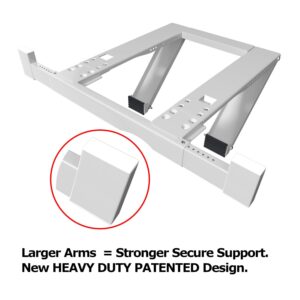 Alpine Hardware American Owned Drillless Drill-Less Window Air Conditioner & Heat Pump Bracket - Window AC Support - Supports Air Conditioners Well Over 200 lbs. - Patented Design No Drilling Model