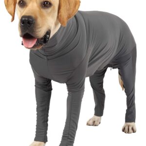 Due Felice Dog Surgery Suit Female Spay Recovery Suit for Dogs Neuter Onesie for Surgery Female Male Dog After Spayed Surgical Suit Grey/X-Large