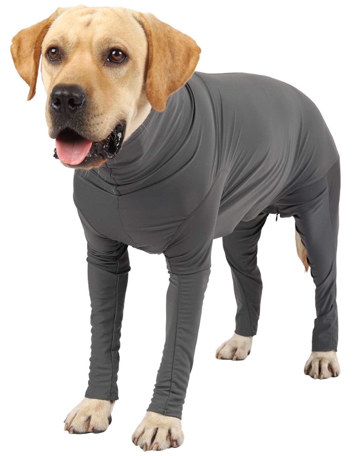 Due Felice Dog Surgery Suit Female Spay Recovery Suit for Dogs Neuter Onesie for Surgery Female Male Dog After Spayed Surgical Suit Grey/X-Large