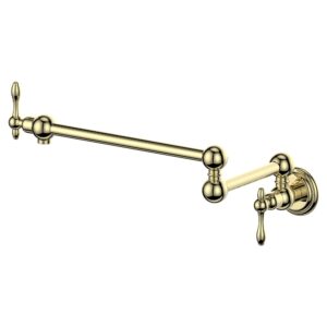 zline autograph edition rembrandt pot filler in polished gold (rem-fpf-pg)