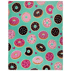 Infinity Republic - Donut Day Dreams Super Plush Blanket - Perfect for Gifts, Kids, Teens, & More!