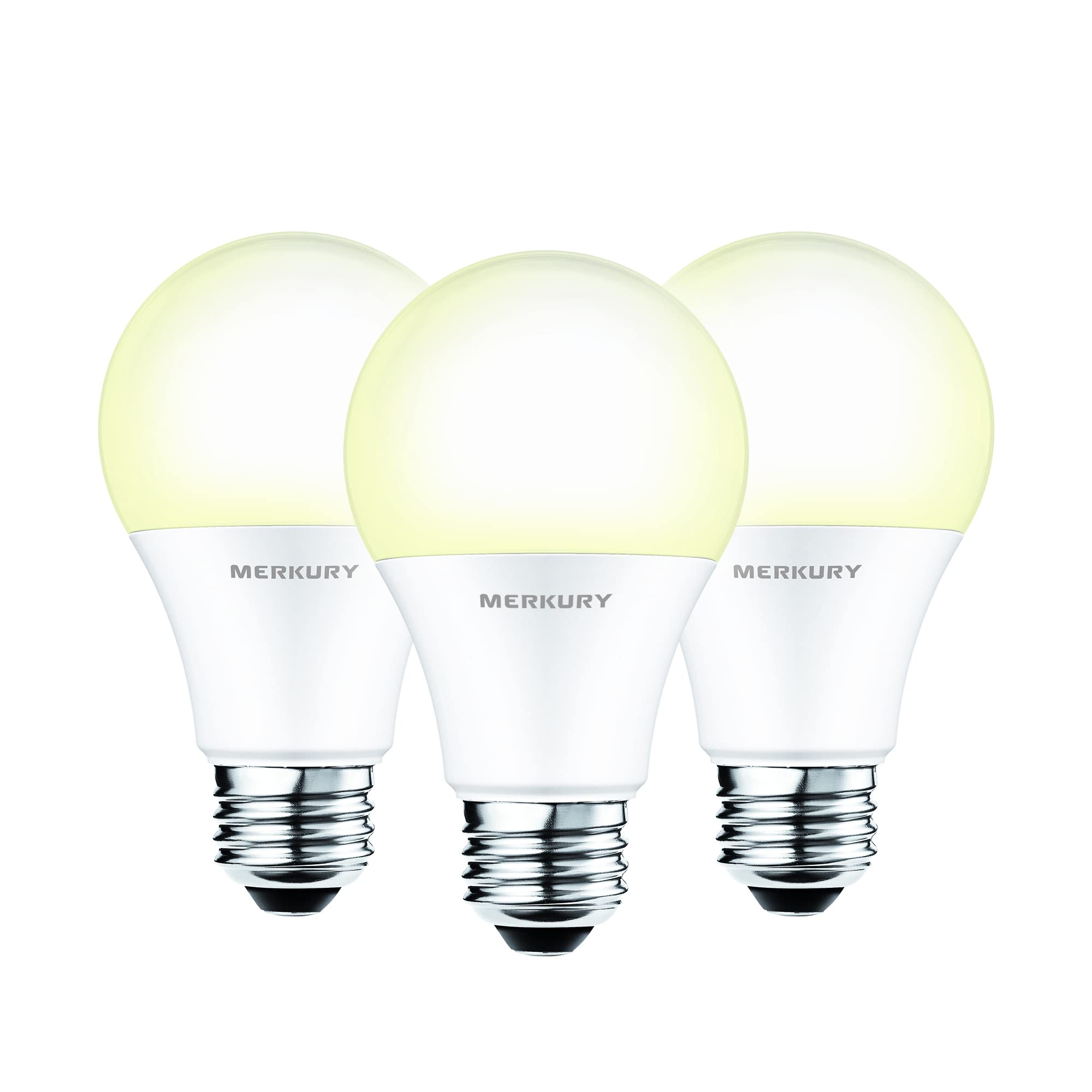 A19 Smart White LED Bulb, 60W, Non-Dimmable, 3-Pack