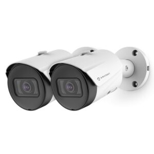 amcrest 2-pack ultrahd 5mp outdoor poe camera 2592 x 1944p bullet ip security camera, outdoor ip67 waterproof, 103° fov, 2.8mm lens, 98.4ft night vision, 5-megapixel, ip5m-b1186ew-28mm (white)