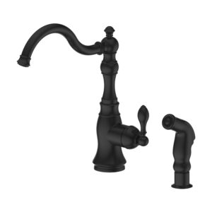 zline autograph edition rembrandt kitchen faucet in matte black (rem-kf-mb)