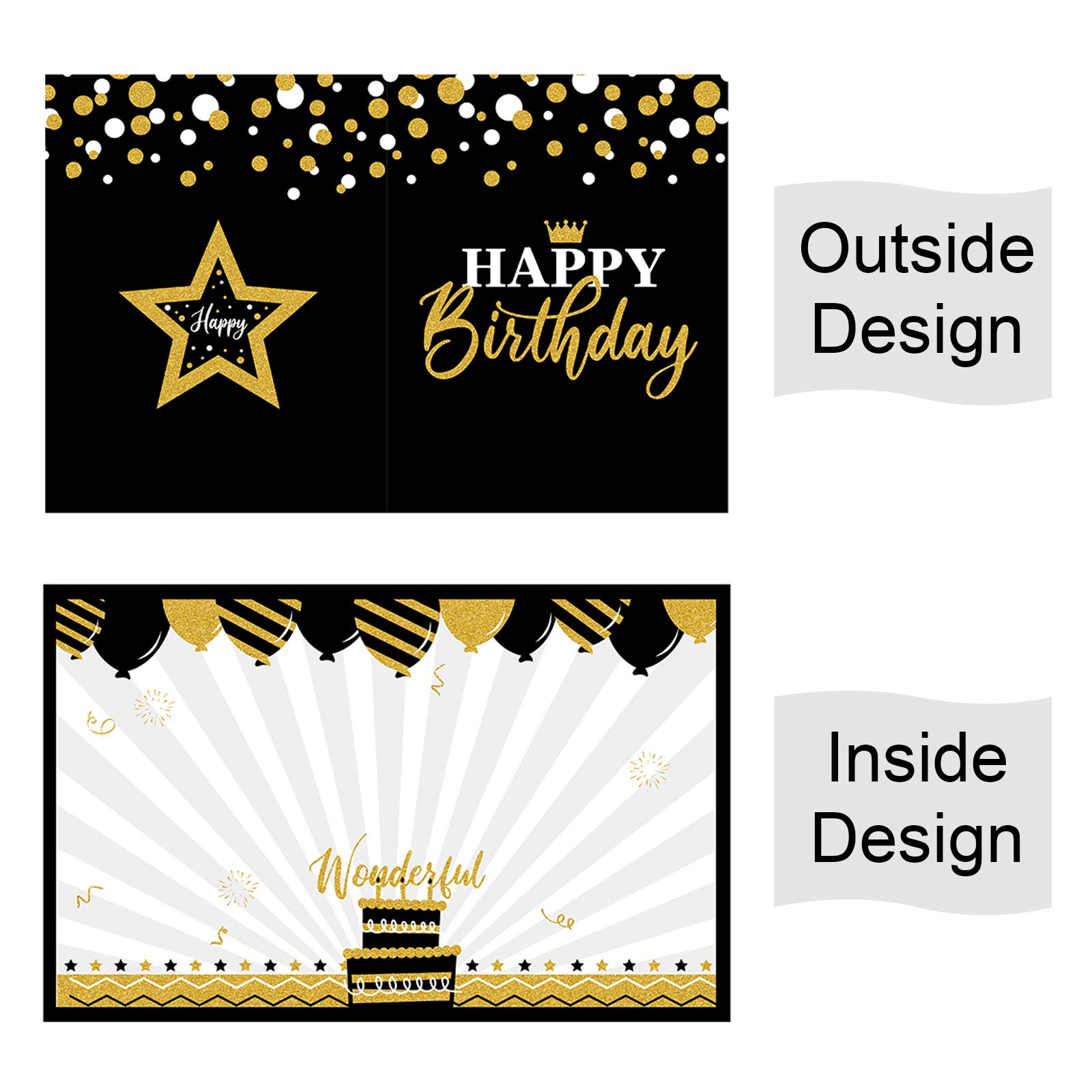 party greeting Jumbo Birthday Card Giant Guest Book Happy Birthday Party Decorations Supplies Gifts for Office Women Men Co-Worker -Large 14 x 22 inches