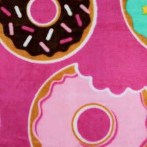 Infinity Republic - Happy Donuts Super Plush Blanket - Perfect for Gifts, Kids, Teens, etc!