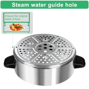 Secura Steamer Basket 304 Stainless Steel Food Steamer 1 Tier for 8.5 Quart Electric Food Steamer