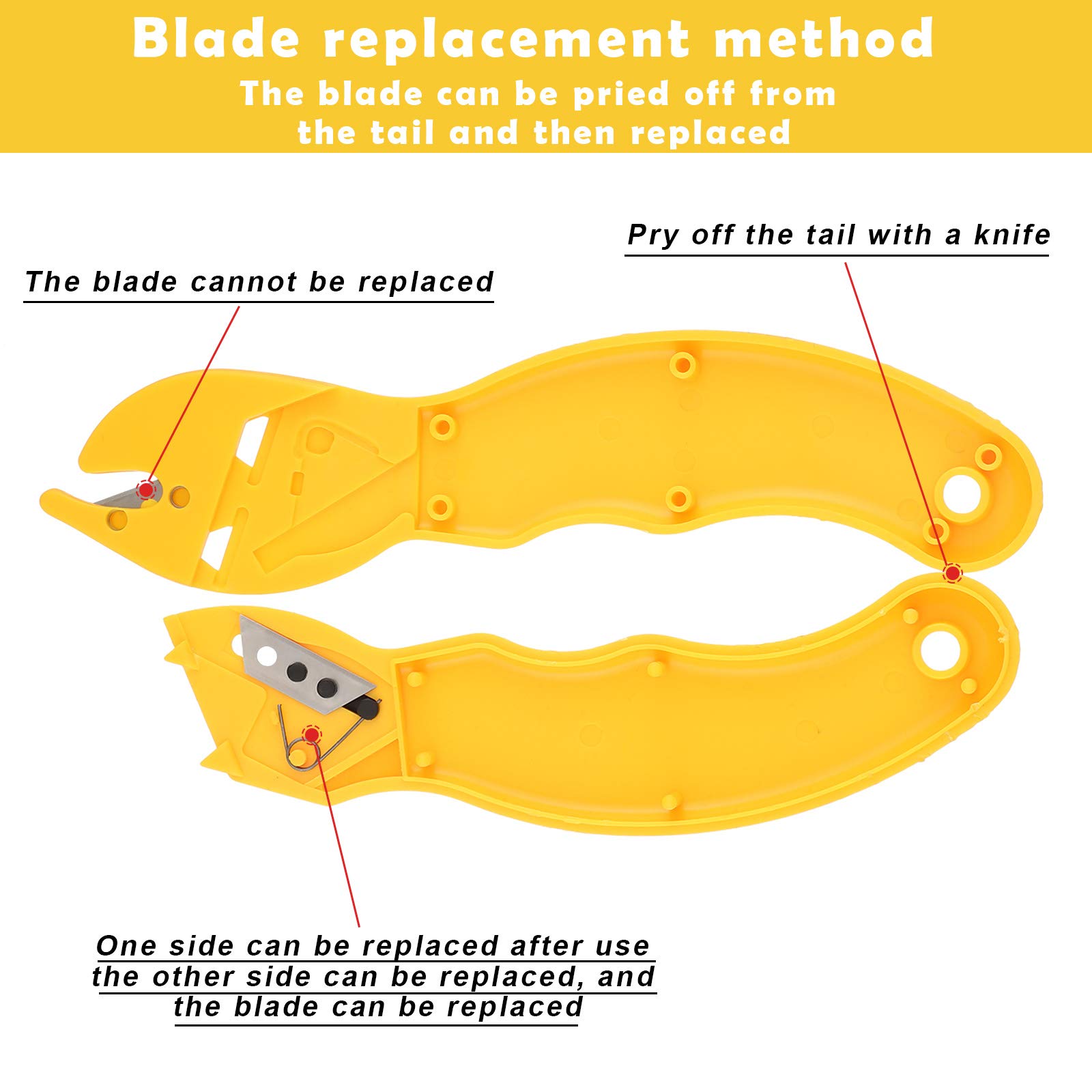 Dual Blade Universal Package Opener, Pocket Box Utility Knife Set, Including Extra 10 Pieces Fast Change Blade