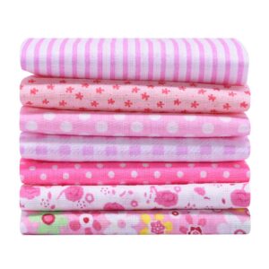 ZGXY Fabric, 35 pcs/lot Top Cotton 9.8" x 9.8" (25cm x 25cm) Squares Patchwork, Precut Bright Multi-Color and Different Pattern for Sewing Quilting Crafting, Home Party Craft Fabric DIY Sewing Mask