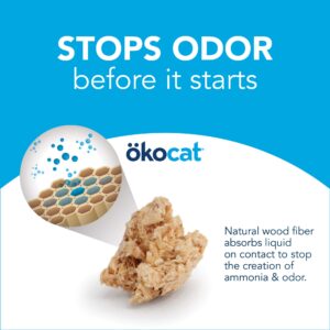 ökocat Litter Original Low-Dust Natural Clumping Wood with Odor Control 16.6 lbs, Large