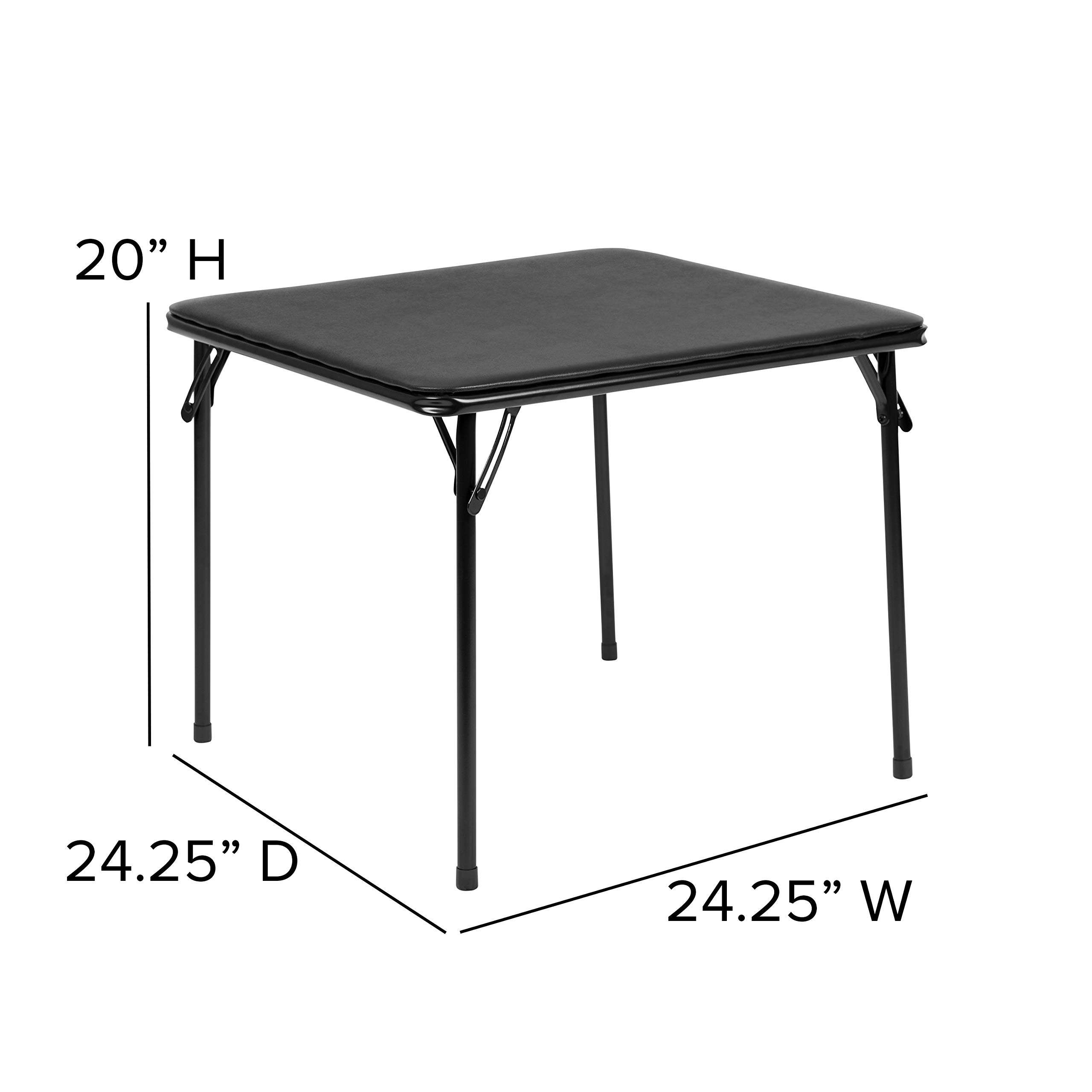 BizChair Kids Black Folding Table